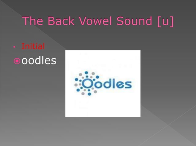Back vowel sounds | PPTX
