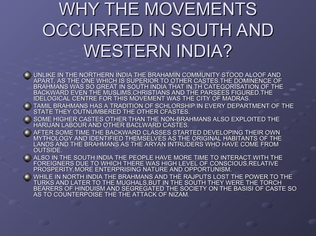 backward-class-movement.ppt not equal treat | PPT