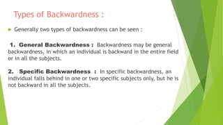 Backward child | PPTX