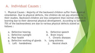 Backward child | PPTX