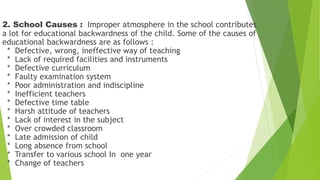 Backward child | PPTX