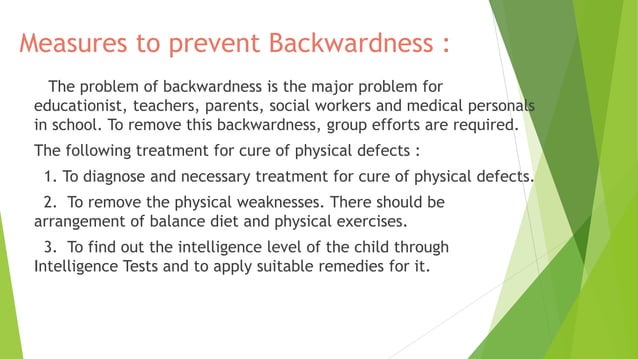 Backward child | PPTX | Primary Education | Education
