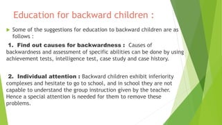 Backward child | PPTX