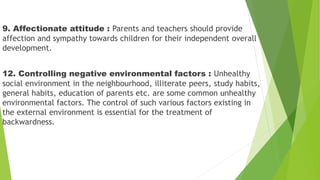 Backward child | PPTX