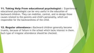 Backward child | PPTX