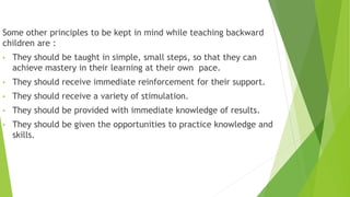 Backward child | PPTX