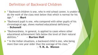Backward child | PPTX
