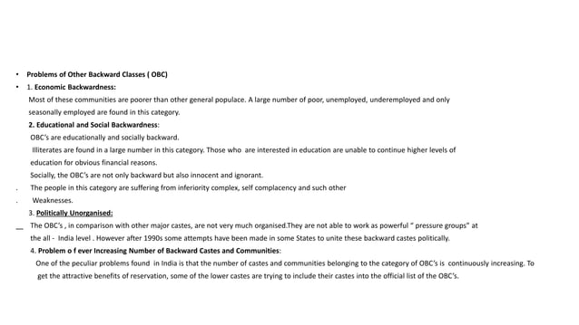 Backward Classes.pptx | Hinduism | Religion & Spirituality