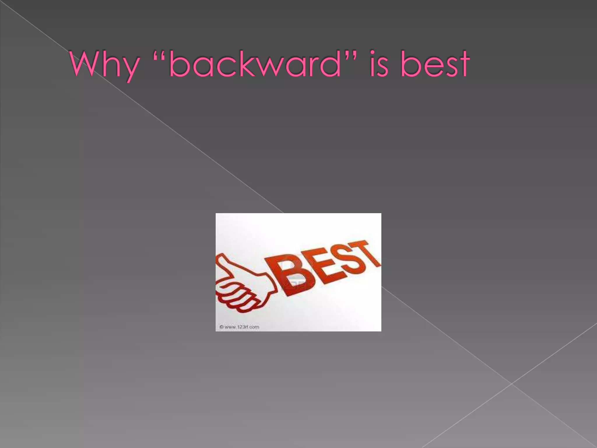 Backward design | PPTX