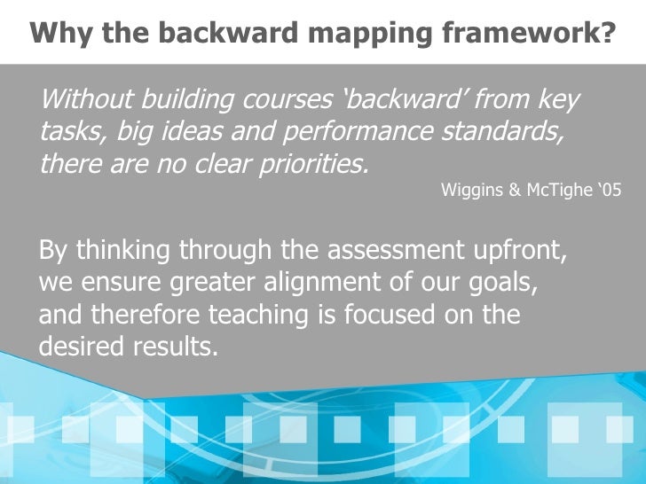 Backward mapping presentation