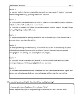 Backward Planning Design Example | PDF