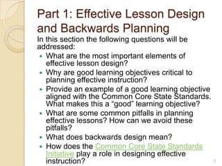 Backwards design | PPT