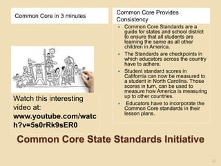In Common Core Backwards Planning