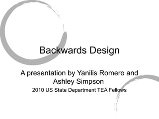 Backwards design | PPT