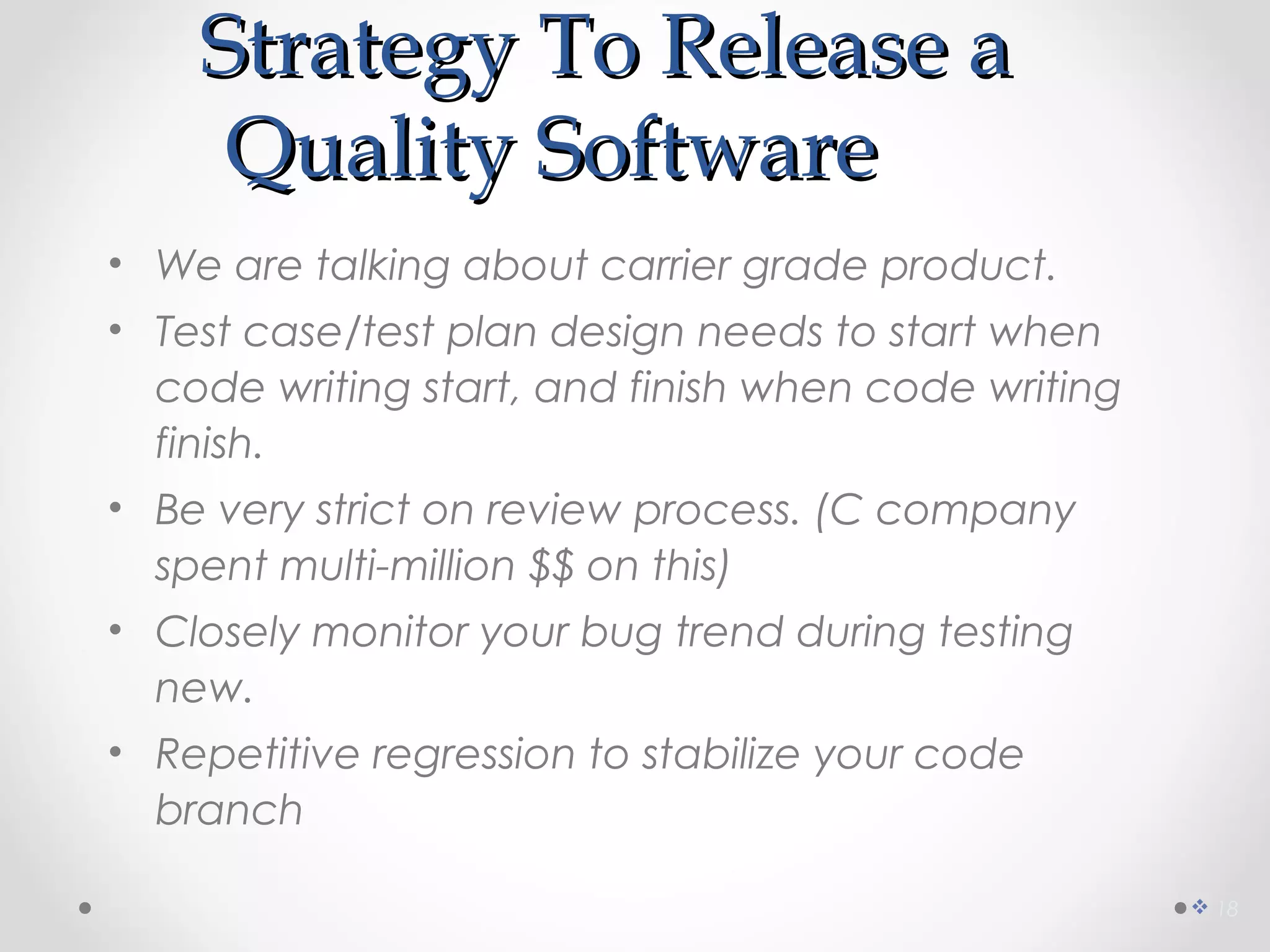 Backward thinking design qa system for quality goals | PPT