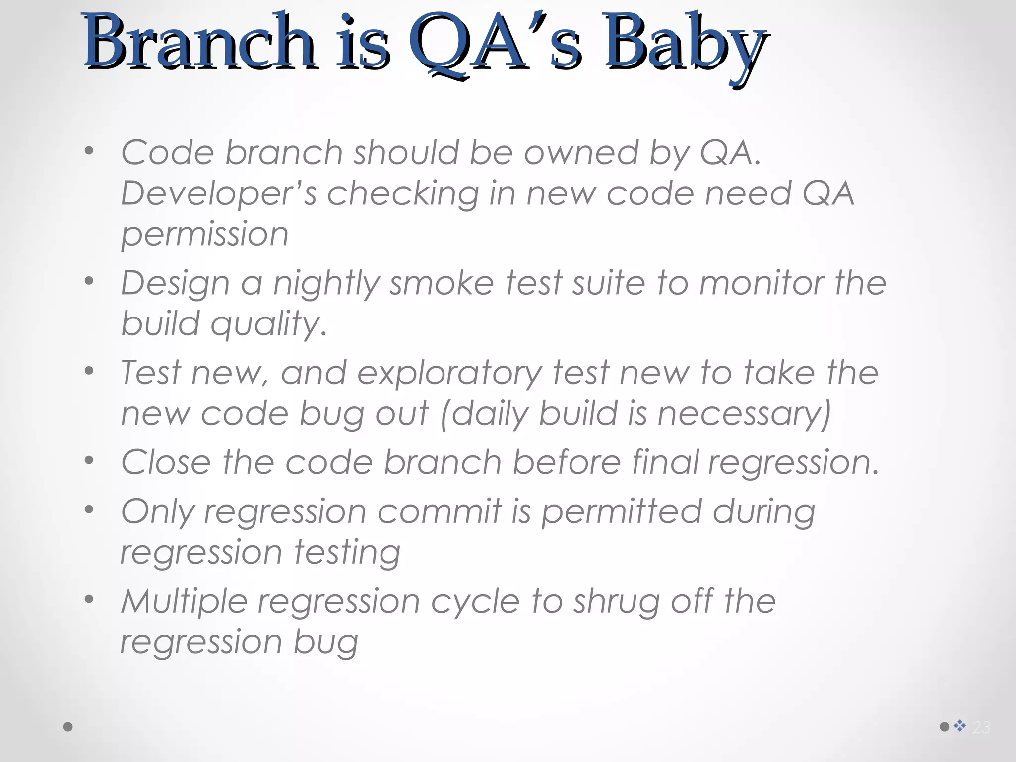 Backward thinking design qa system for quality goals | PPT