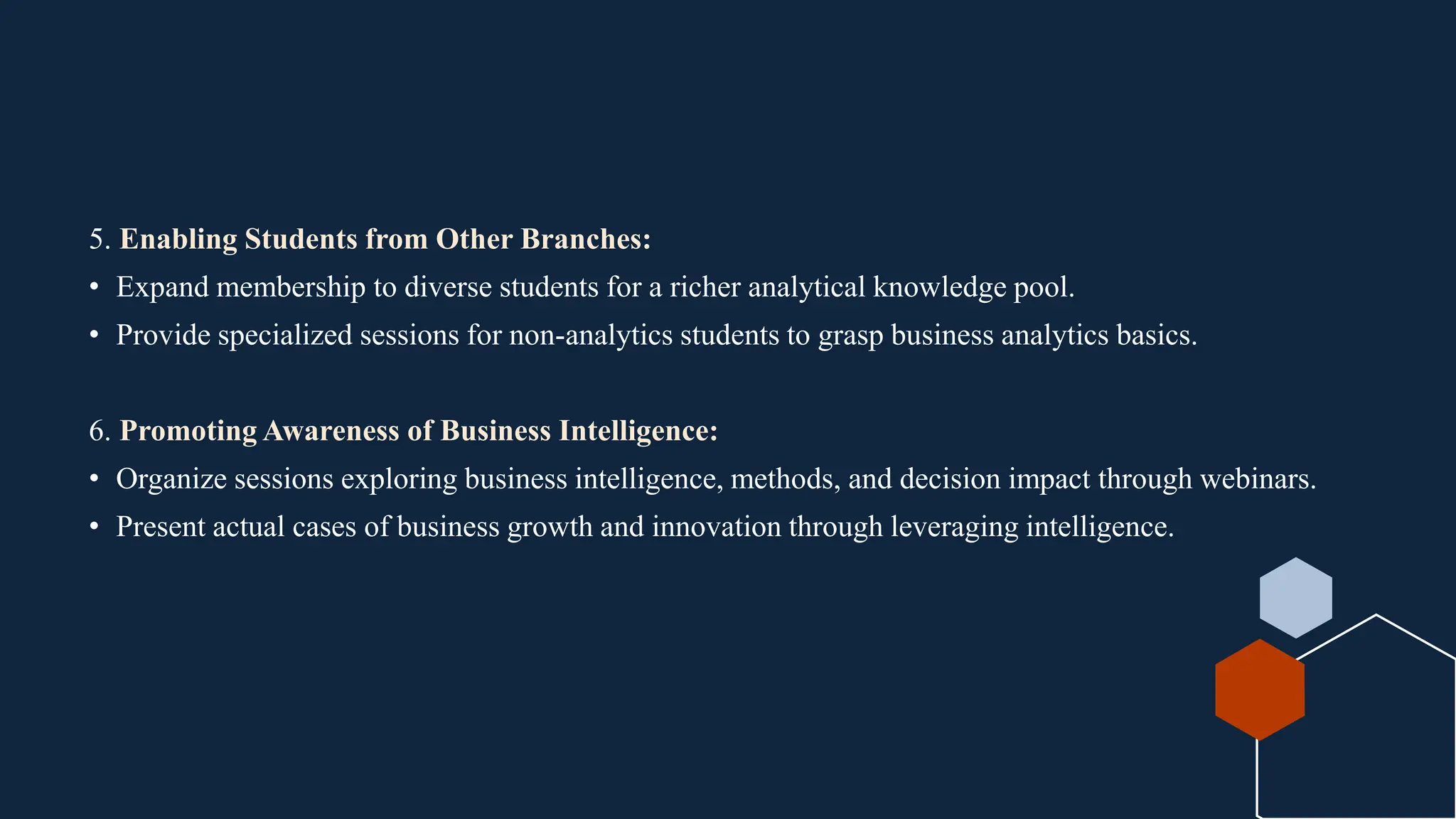 Business Analytics CLUB presentation guide | PPTX