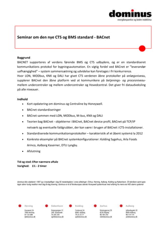 Bacnet program | DOCX