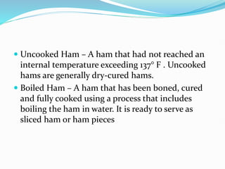 Types of Bacon and ham knowledge hubgwpptx | PPT
