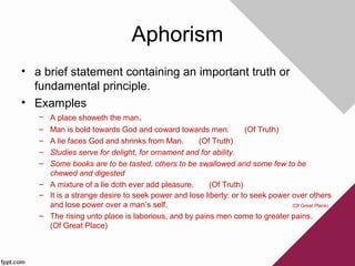 Bacon as an essayist | PPT