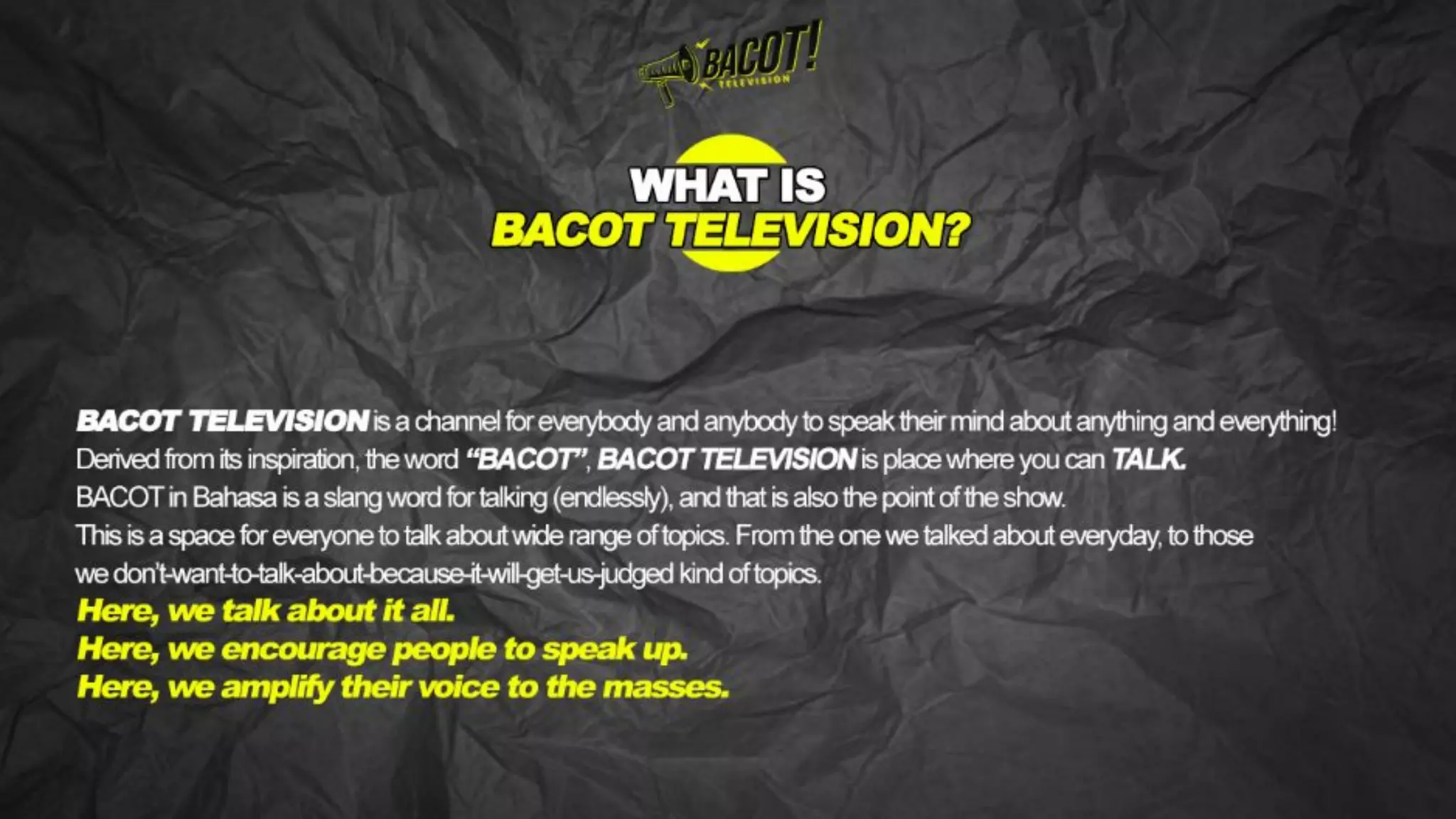 Bacot television company profile | PDF