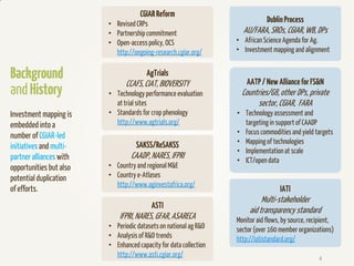 Mapping Agricultural Investments and Technologies - Melanie Bacou | PPT