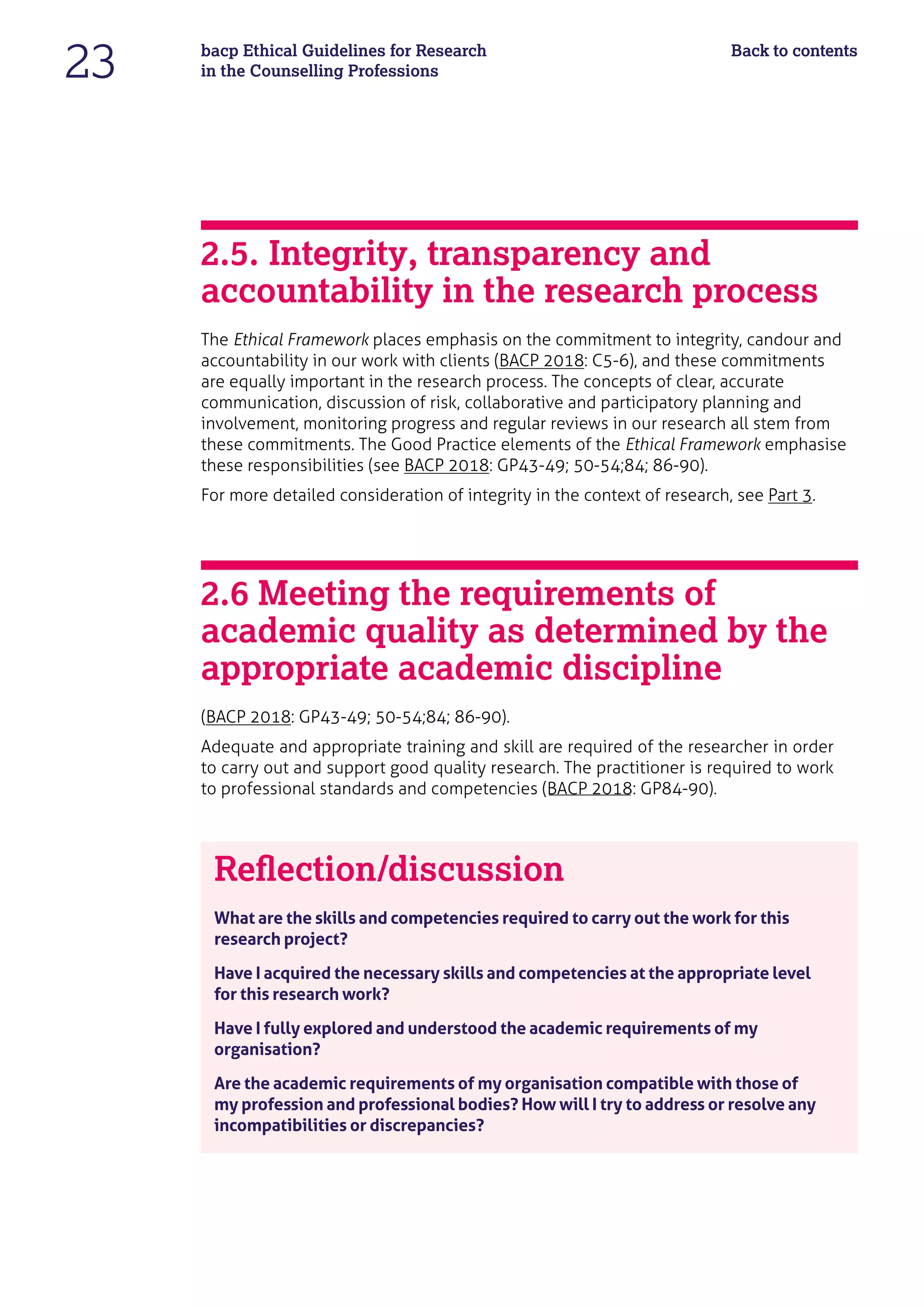 BACP Ethical guidelines for research in counselling professions | PDF