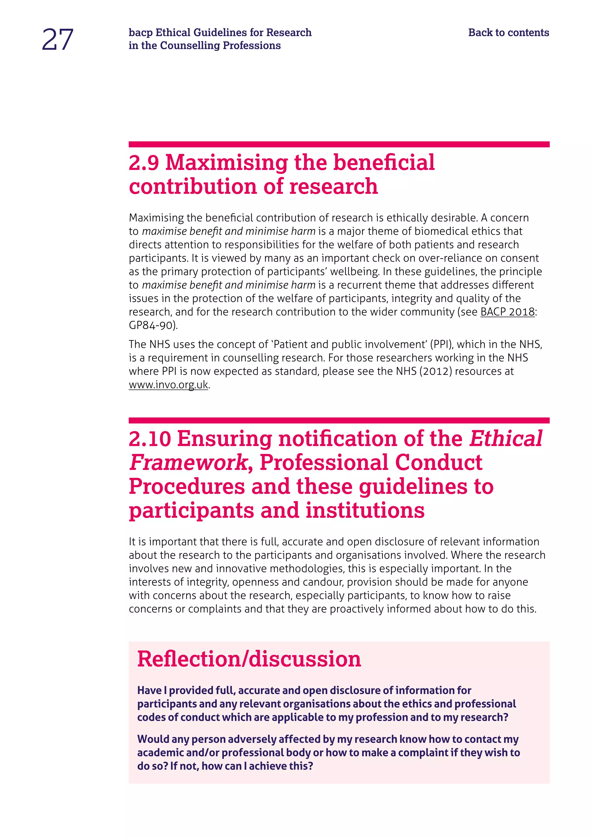 BACP Ethical guidelines for research in counselling professions | PDF