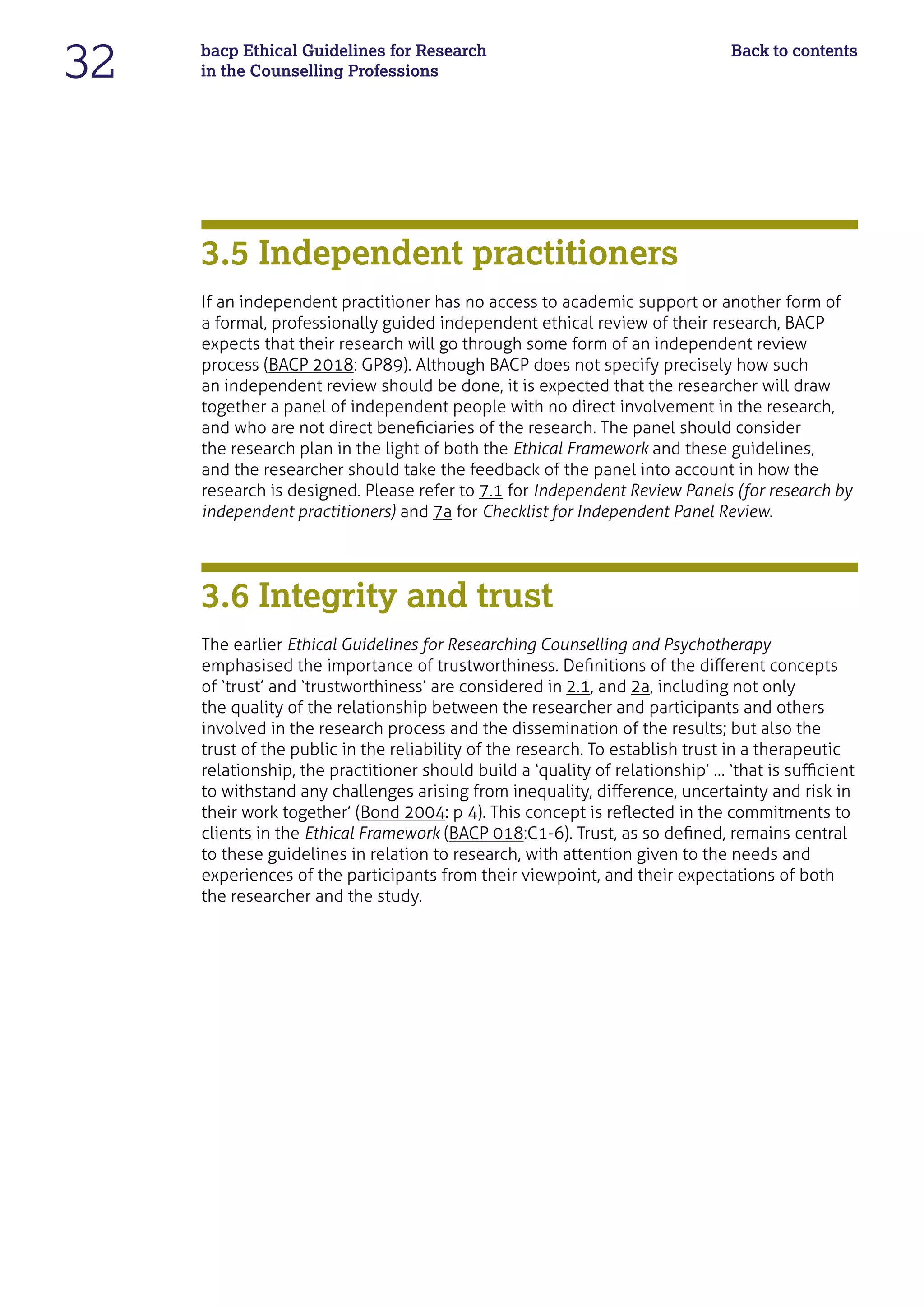 BACP Ethical guidelines for research in counselling professions | PDF