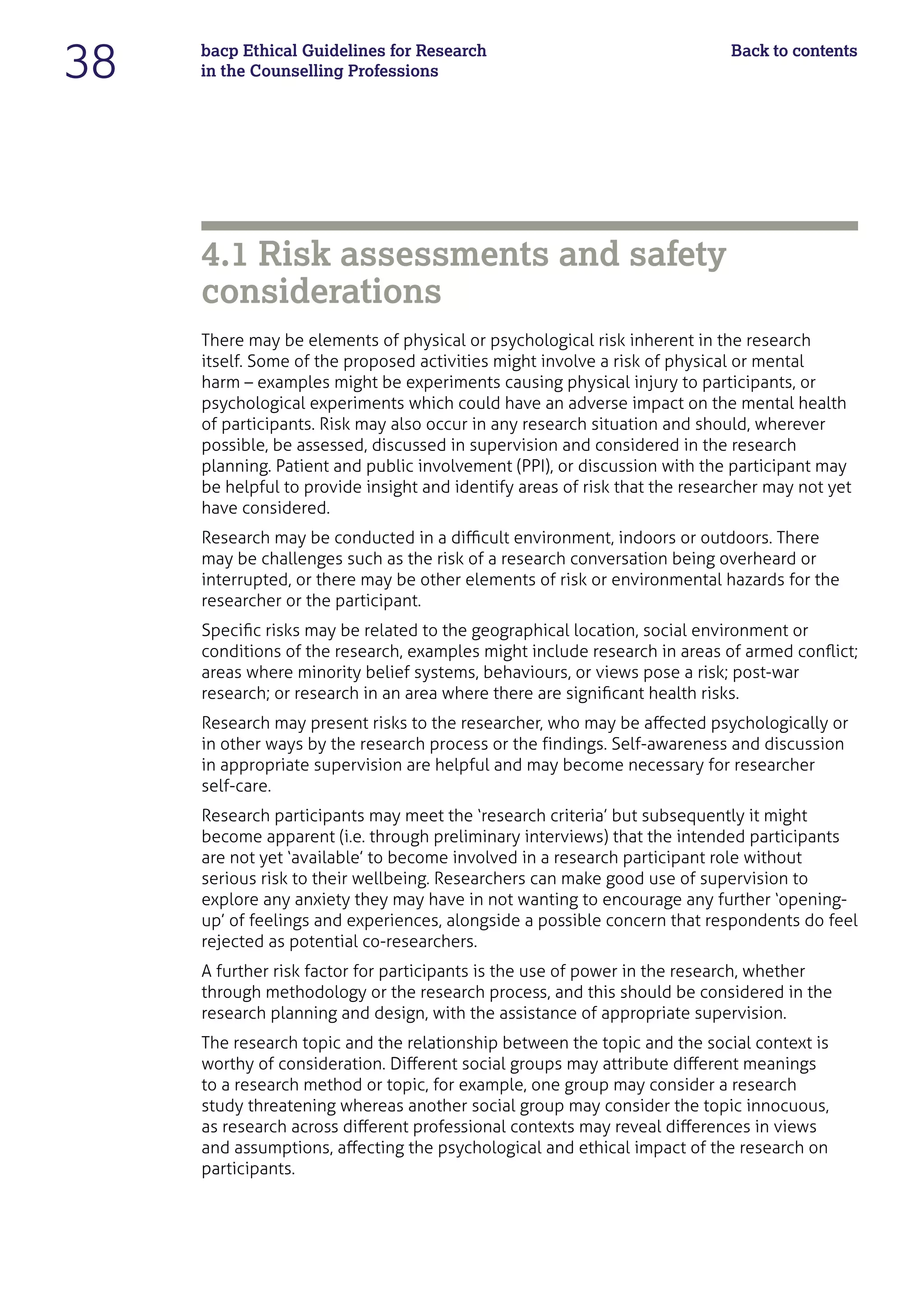 BACP Ethical guidelines for research in counselling professions | PDF