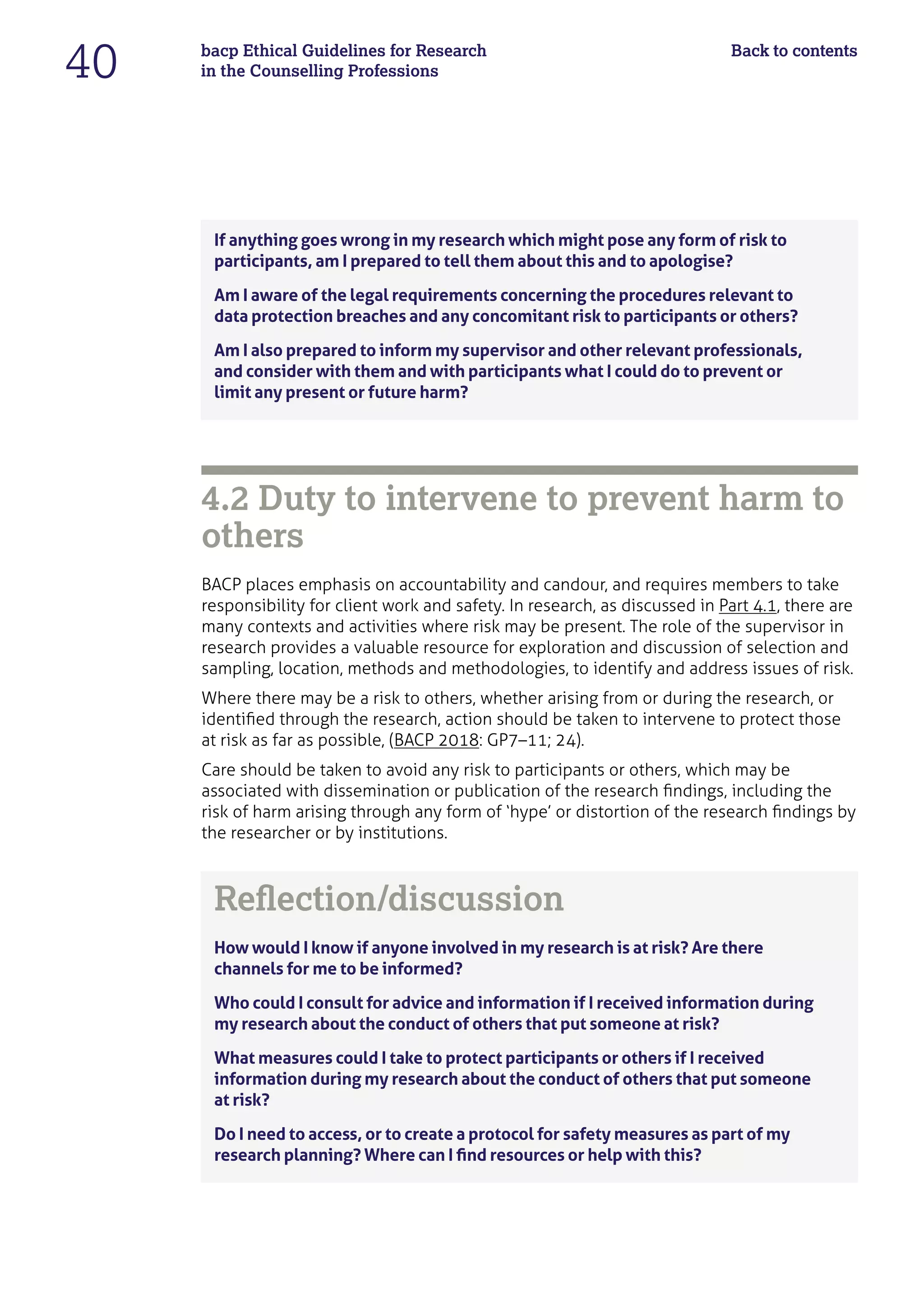 BACP Ethical guidelines for research in counselling professions | PDF