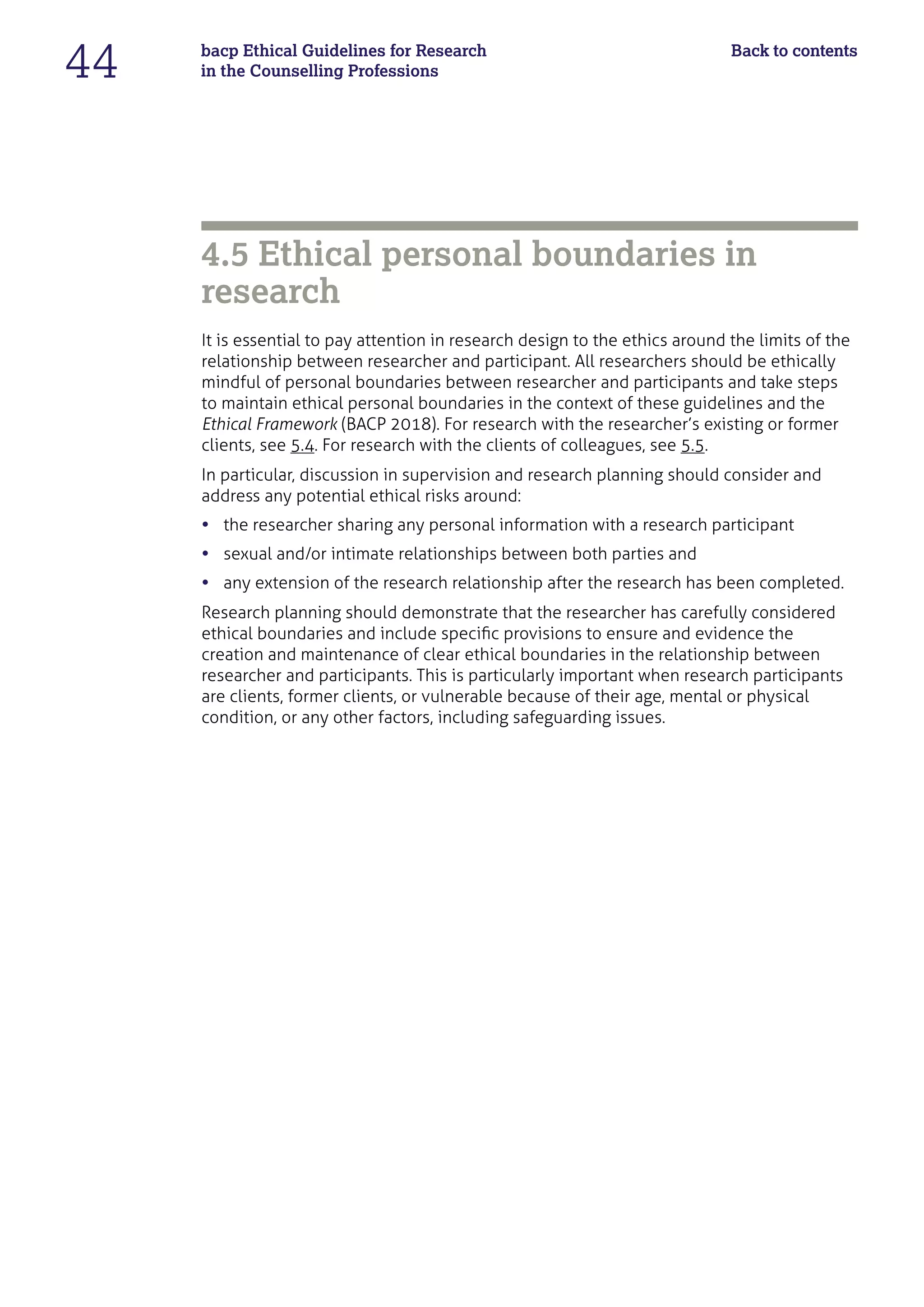 BACP Ethical guidelines for research in counselling professions | PDF
