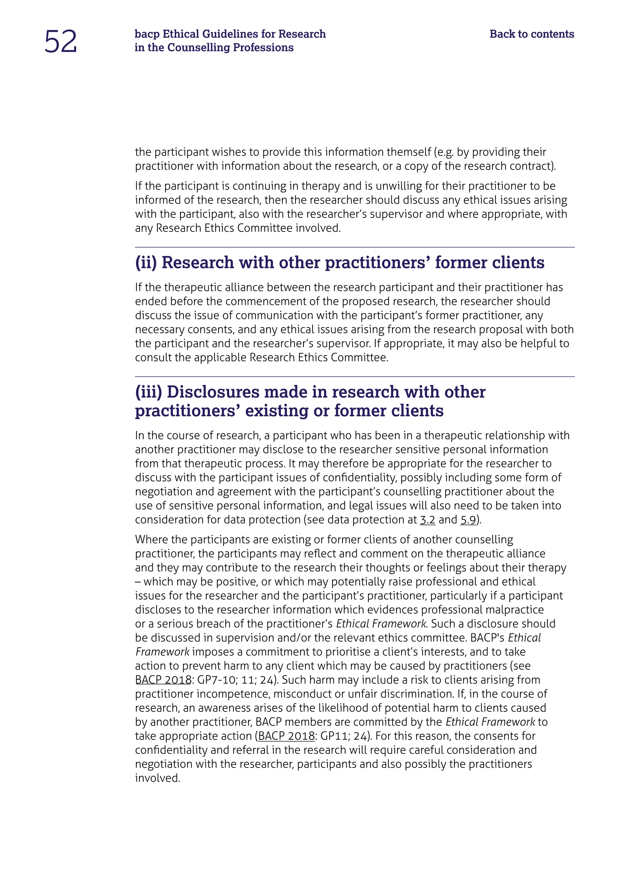 BACP Ethical guidelines for research in counselling professions | PDF
