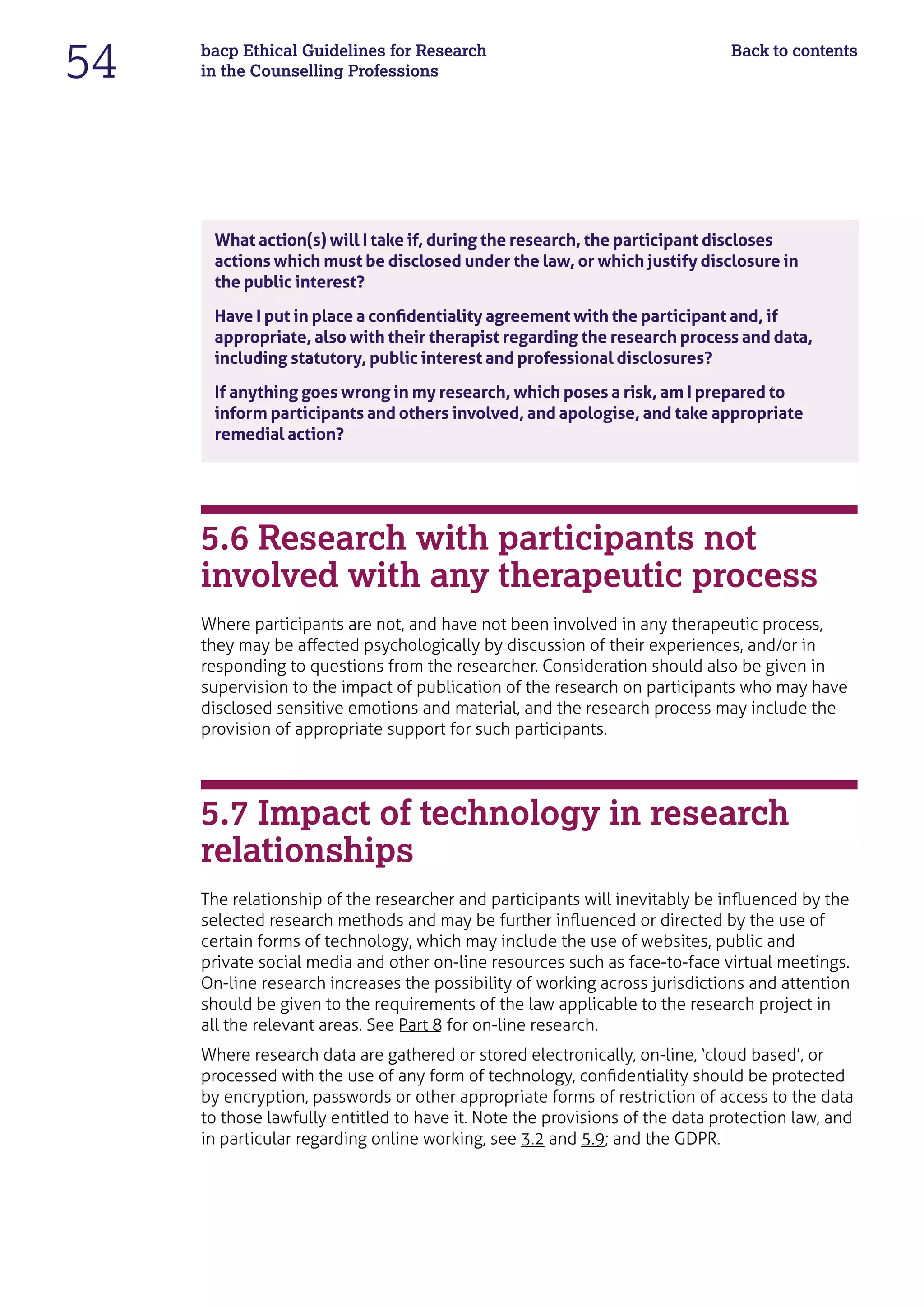 BACP Ethical guidelines for research in counselling professions | PDF