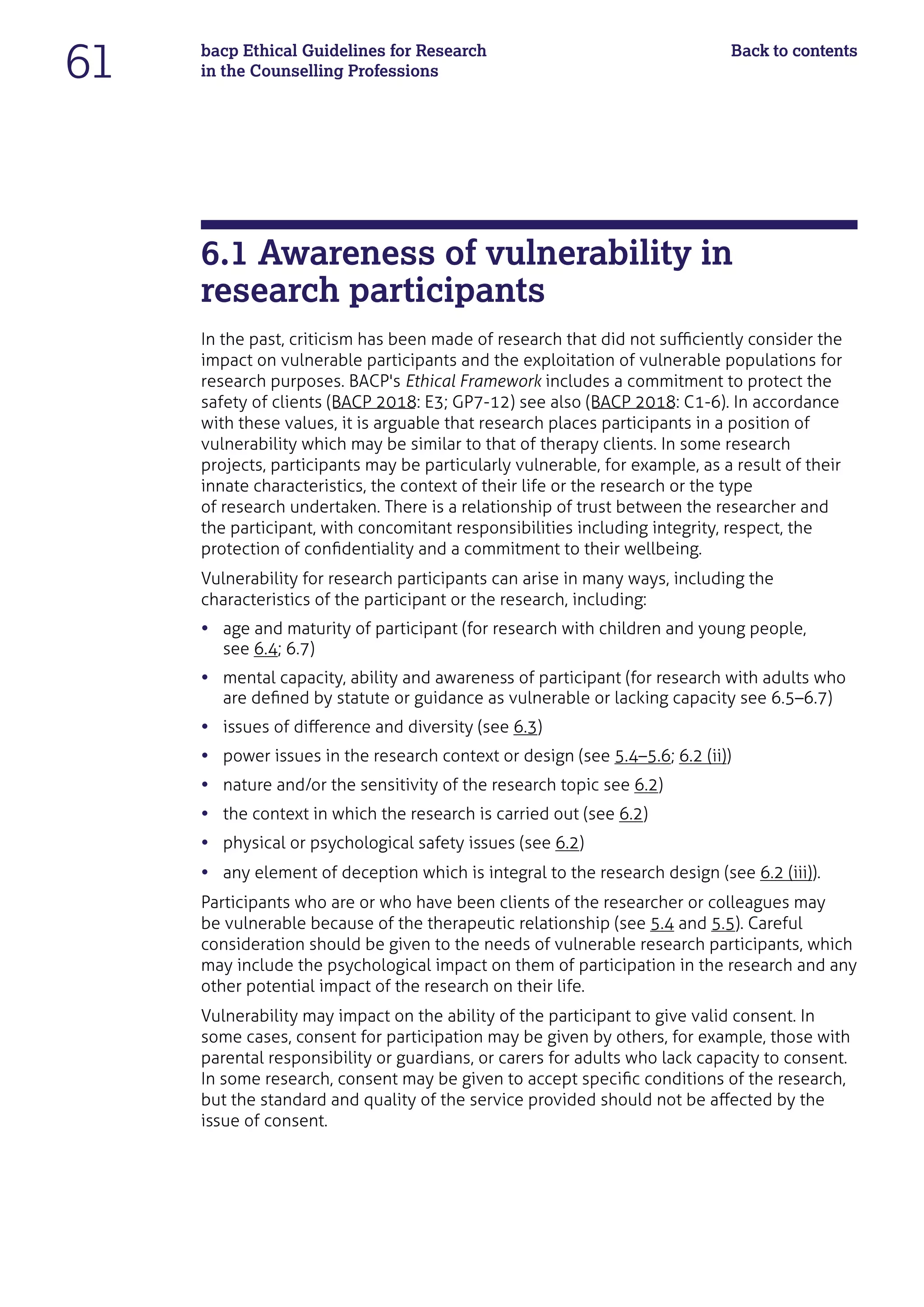 BACP Ethical guidelines for research in counselling professions | PDF