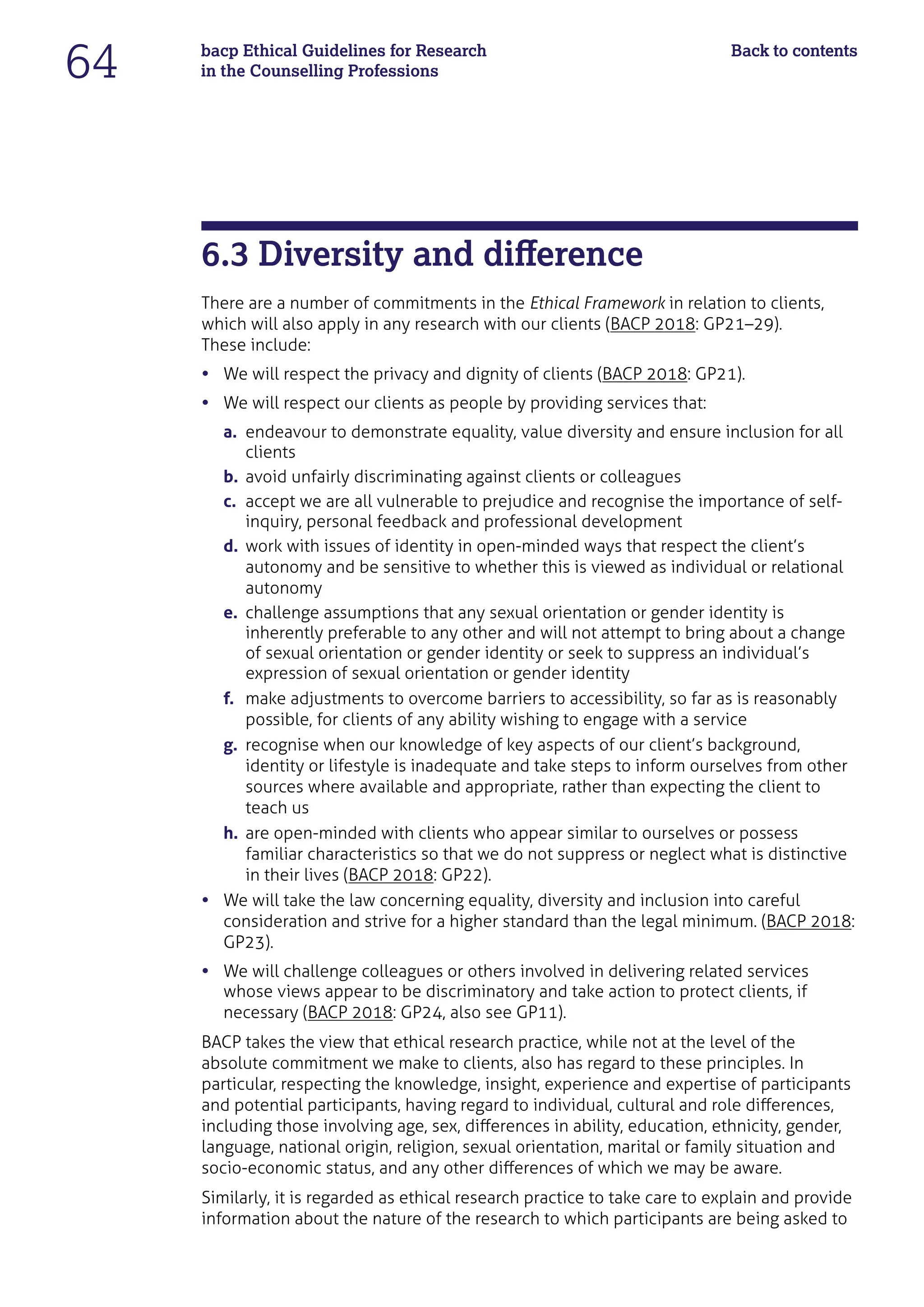 BACP Ethical guidelines for research in counselling professions | PDF