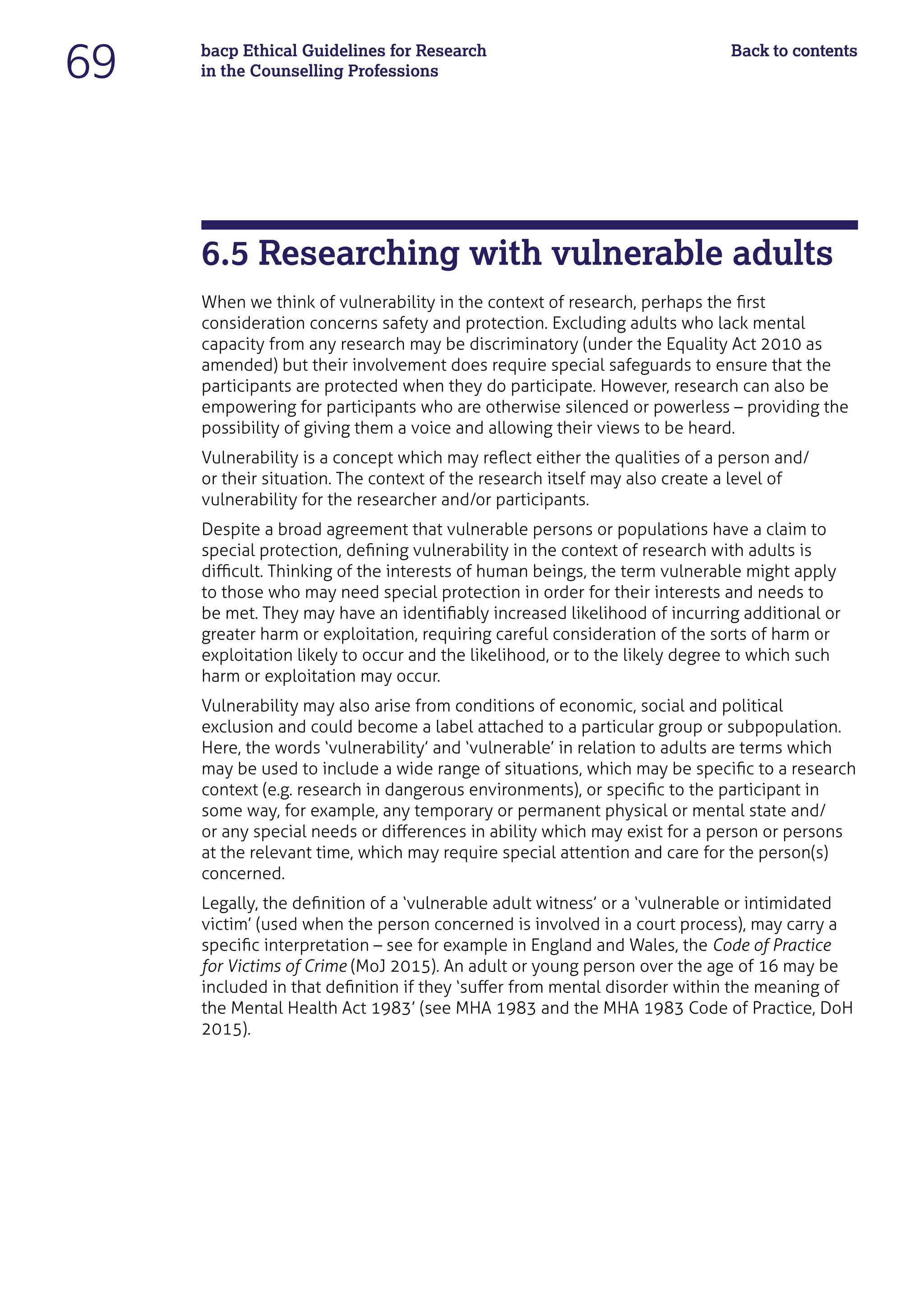 BACP Ethical guidelines for research in counselling professions | PDF