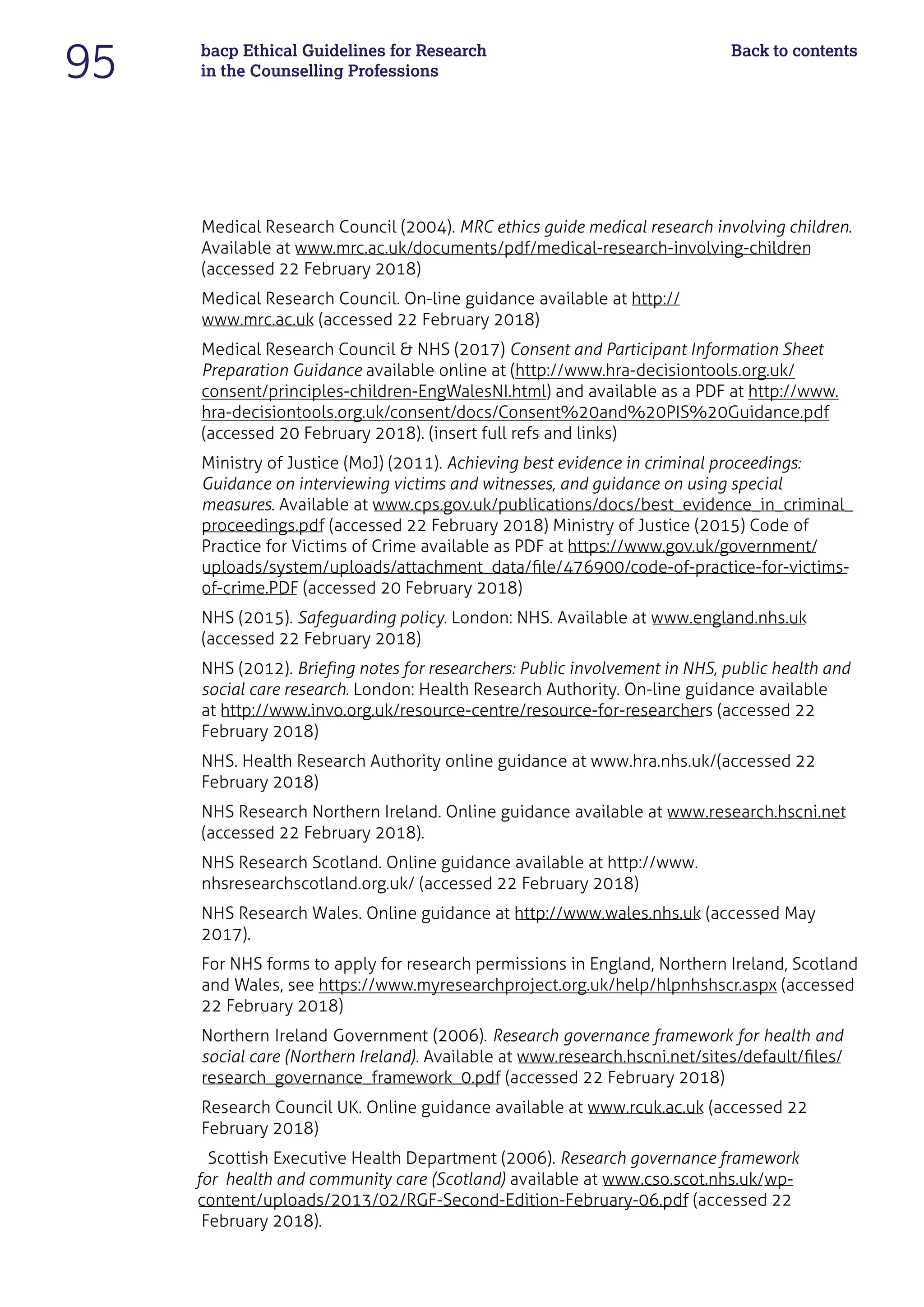 BACP Ethical guidelines for research in counselling professions | PDF