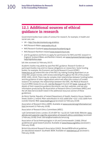 BACP Ethical guidelines for research in counselling professions | PDF