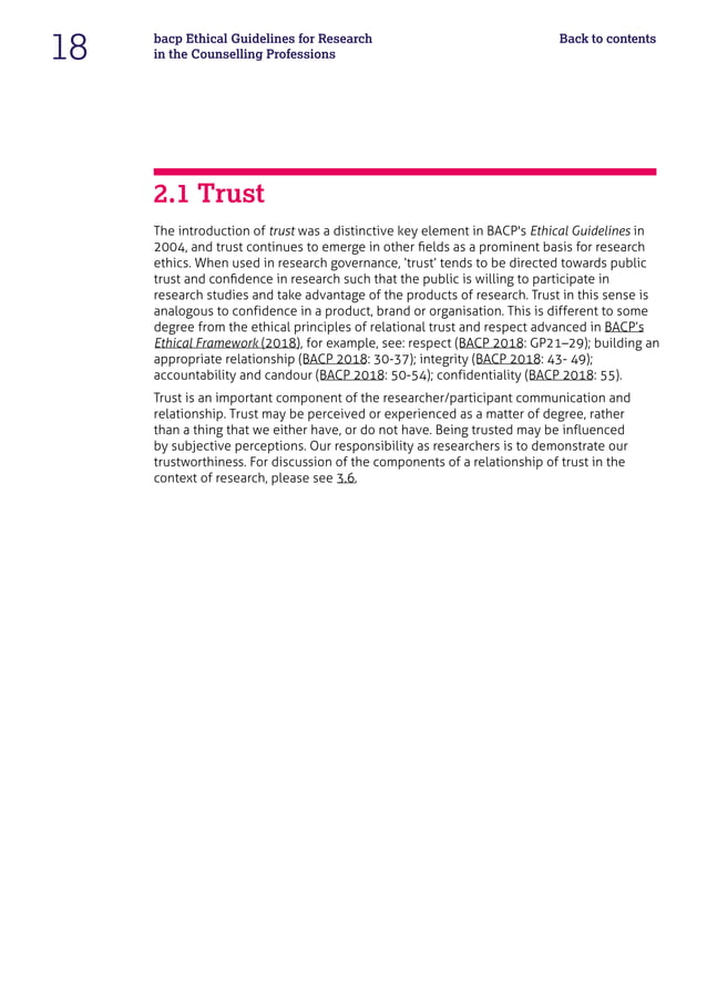BACP Ethical guidelines for research in counselling professions | PDF