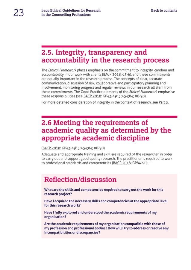 BACP Ethical guidelines for research in counselling professions | PDF