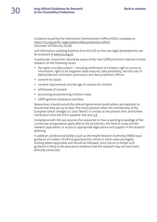 BACP Ethical guidelines for research in counselling professions | PDF