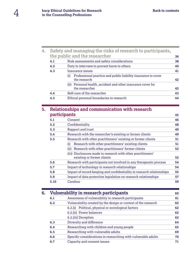 BACP Ethical guidelines for research in counselling professions | PDF