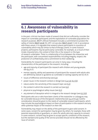 BACP Ethical guidelines for research in counselling professions | PDF