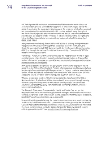 BACP Ethical guidelines for research in counselling professions | PDF