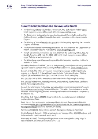 BACP Ethical guidelines for research in counselling professions | PDF