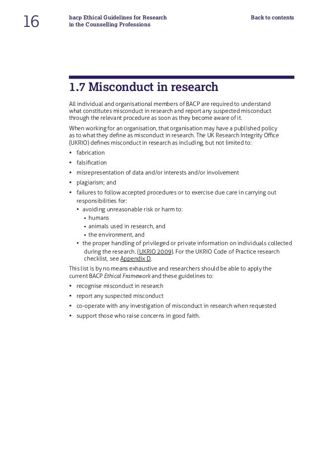 Bacp Ethical Guidelines For Research In Counselling Professions