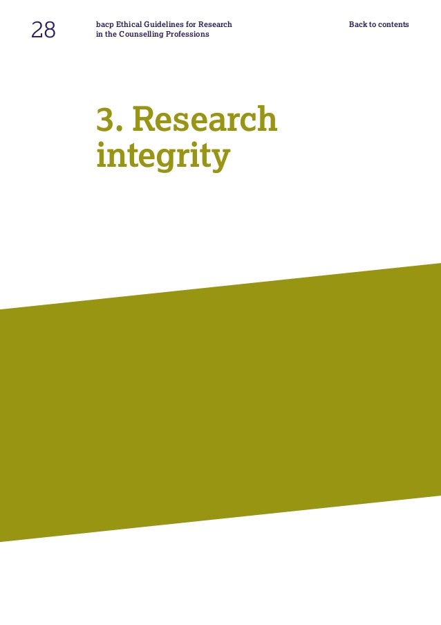 Bacp Ethical Guidelines For Research In Counselling Professions