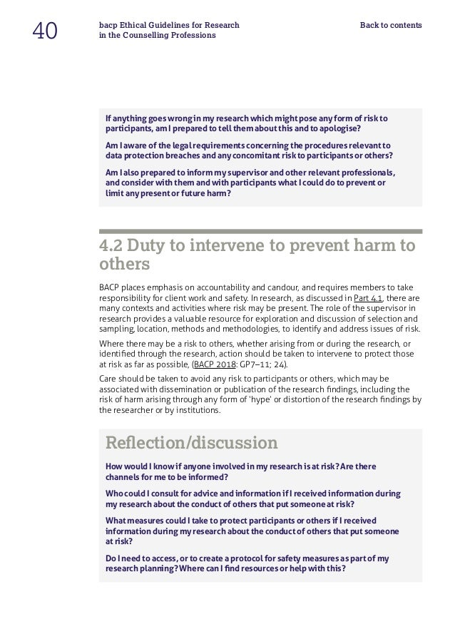 Bacp Ethical Guidelines For Research In Counselling Professions