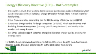 A policy perspective on Building Automation and Control Systems (BACS ...